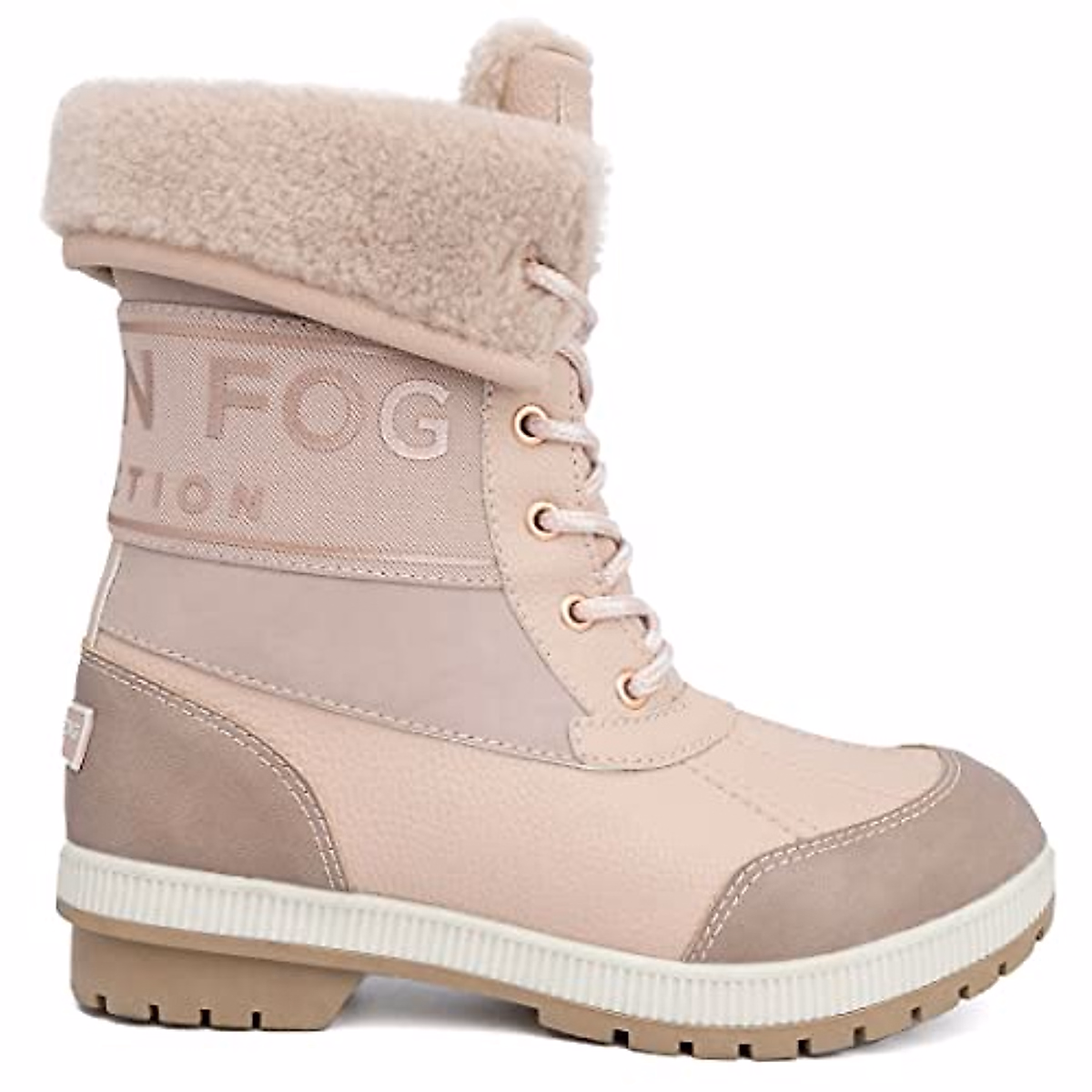 LONDON FOG Womens Minny Cold Weather Snow Boot Warm Lined Winter Boots blush size 10