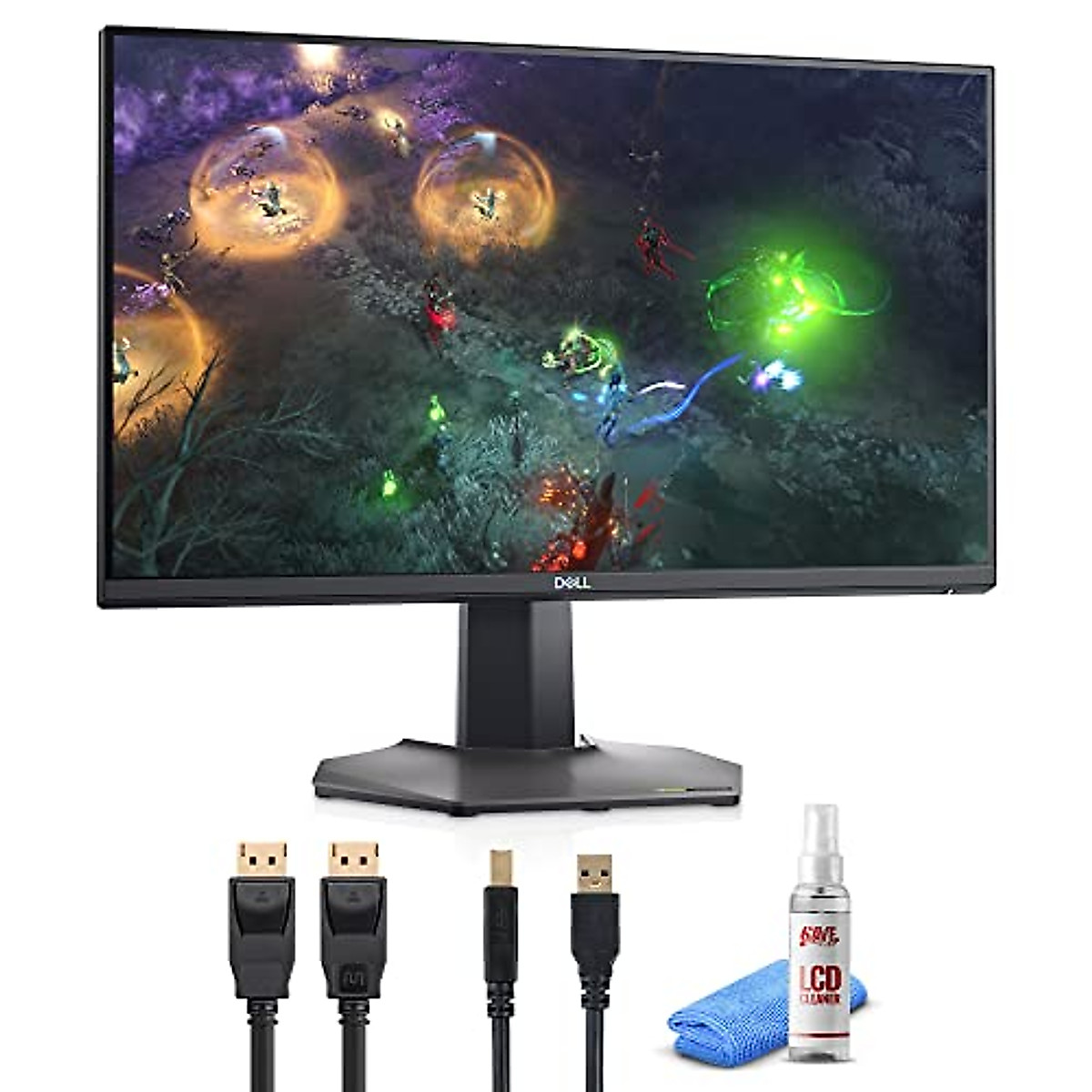 6th Ave Electronics Gaming Monitor - S2522HG 24.5 Inch Full HD Monitor with IPS Technology, 1ms, G-Sync, 240hz, Dark Metallic Grey with Screen Cleaning Kit