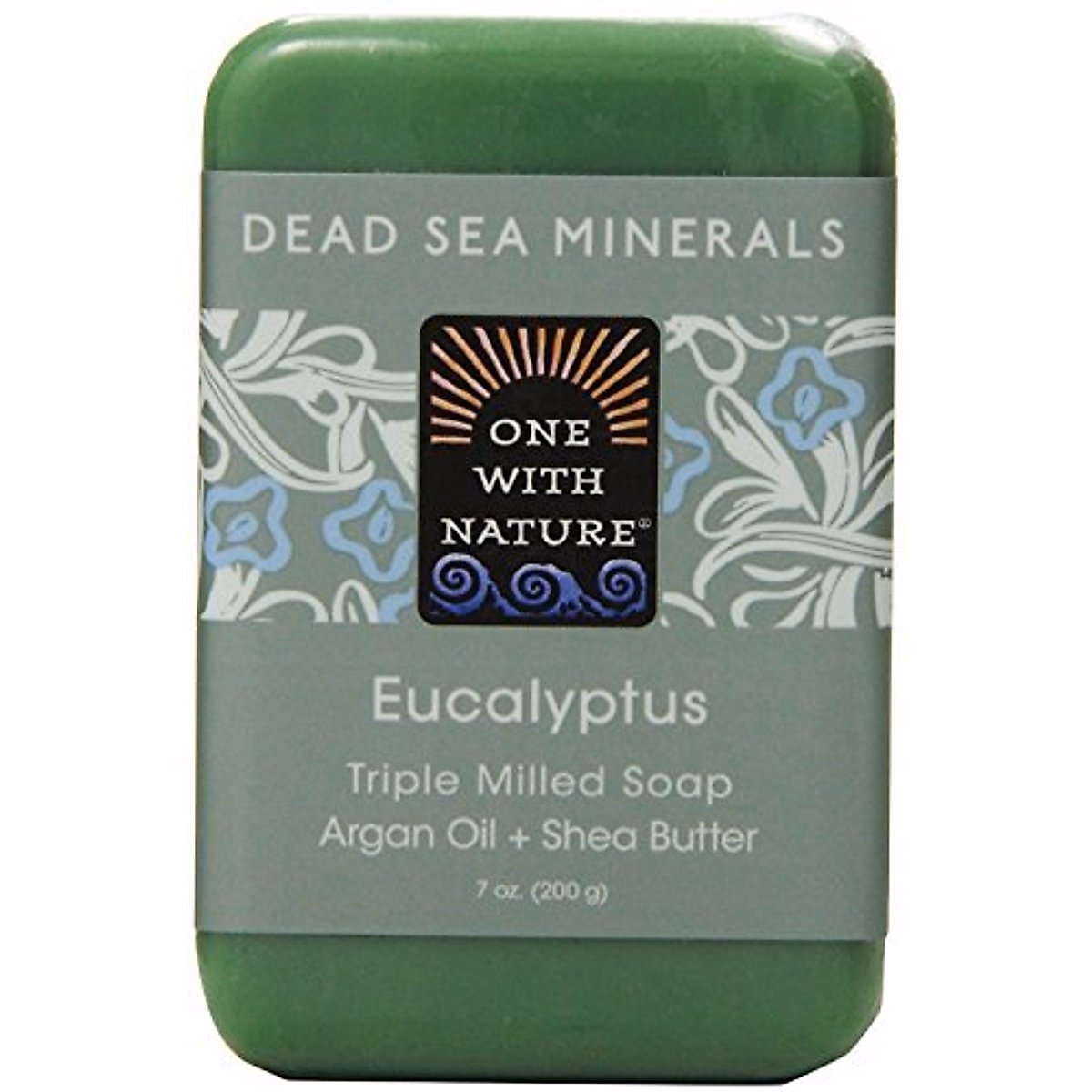 One With Nature Eucalyptus Soap (Pack of 3) With Dead Sea Minerals, Argan Oil, Shea and Eucalyptus Essential Oil, 7 oz. Each