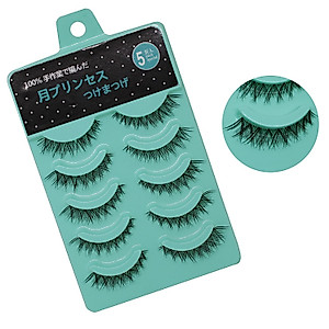 Scala 5 pairs/set 3D False Eyelashes Messy Cross Thick Natural Fake Eye Lashes Professional Makeup Tips Short False Eye Lashes (L-12)