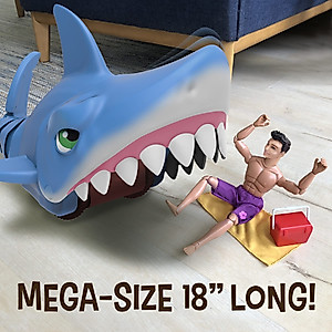 Skyrocket Mega Chomp Remote Control Shark Toys for Boys and Girls Ages 4+ with 2.4 GHz Controller and RC Chomping Action, Blue (18493)