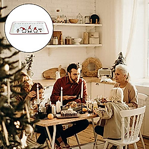 Rectangular Platters Porcelain Serving Plates Christmas Gnomes for Serving Salad Pasta Cheese Appetizer Ham Dishwasher Safe
