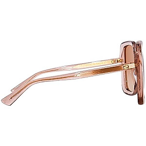 Gucci GG1314S 005 Beige/Brown Mirrored Oversized Square Women's 55mm Sunglasses