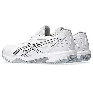 ASICS Women's Gel-Rocket 11 Volleyball Shoes, 6, White/Pure Silver