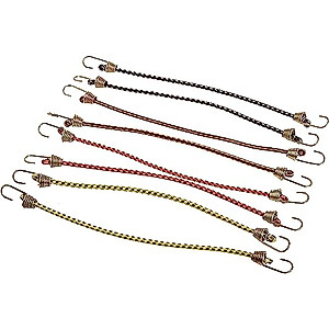 Keeper - 10" Mini Bungee Cords in Assorted Colors, 8 Pack