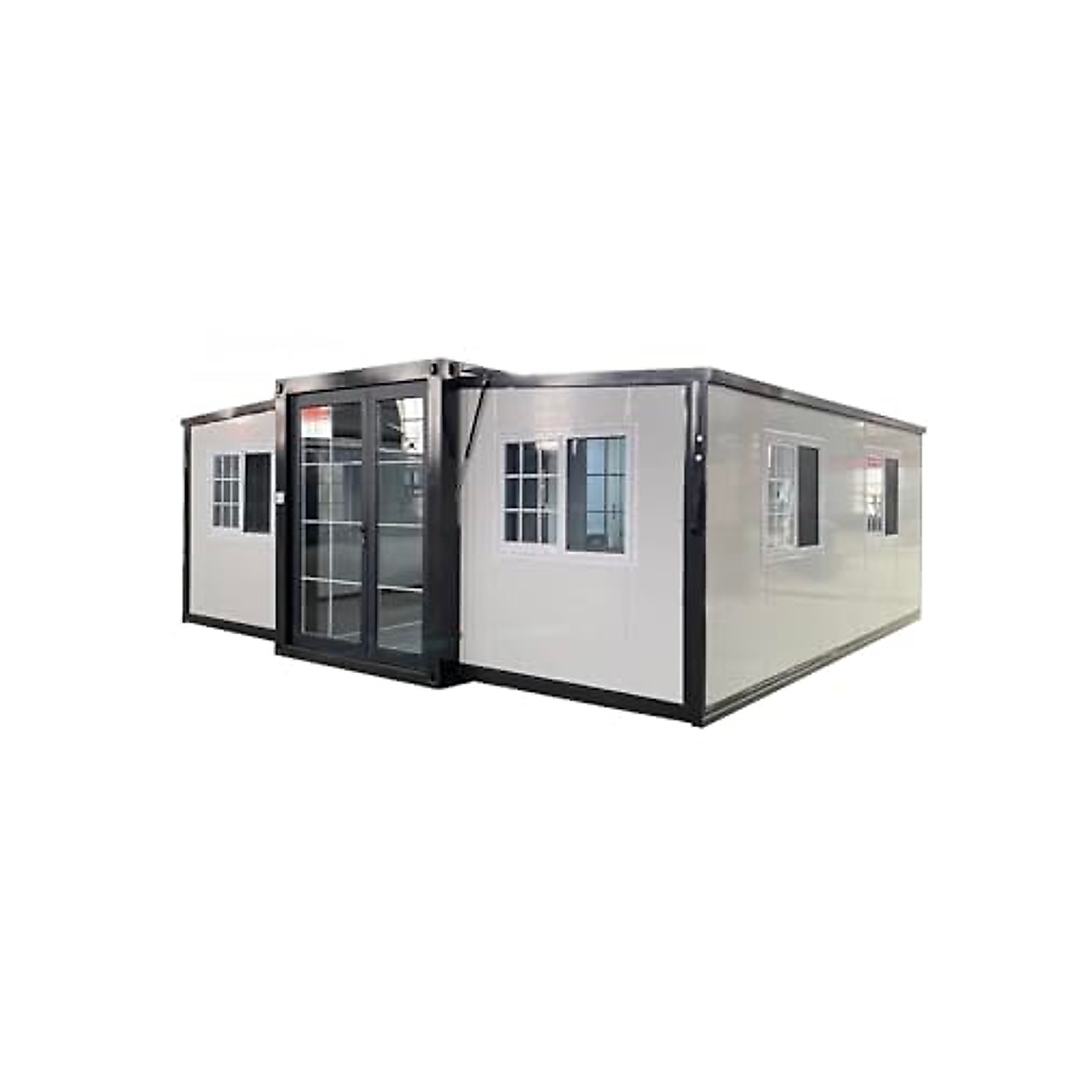 SAA Tiny Expandable Prefab House to Live in 1 Bathroom, 2 Rooms & 1 Kitchen- Foldable House, Container Home, Portable House, Tiny House for Small Family, Modular Guest House – 19 x 20 FT