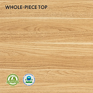 FLEXISPOT E6 Essential 3 Stages Dual Motor Electric Standing Desk 55x28 Inch Whole-Piece Board Height Adjustable Desk Electric Sit Stand Desk(White Frame + Maple Desktop, 2 Packages)