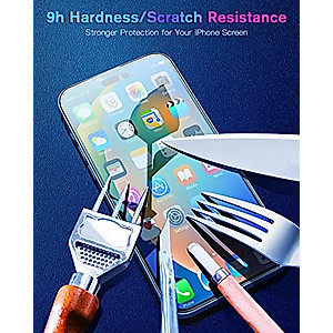 Benazcap Screen Protector for iPhone 14 pro 6.1'', Auto Dust-Elimination,Bubbles Free/Anti Scratch/9H+ Hardness Tempered Glass for iPhone 14 pro 6.1 Inch 2022, 2 Pack