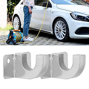 Garden Portable Hose Pipe,Hosepipe Hook Hose Pipe Holder Reel Holder Metal Rack Hanger Wall Mounted Watering Hose Hook Watering Equipment