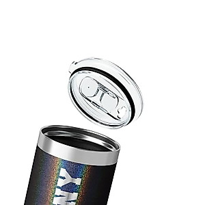 Personalized Soccer Ball Tumbler with Lid Laser Engraved on Black Glitter 22 oz Stainless Steel Insulated Cup Birthday Gift for Men, Women, Sports Lover