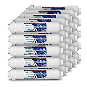 T33 Inline Coconut Grade Activated Carbon Pre/Post Membrane Filter for Taste and Odor Reduction WELL-MATCHED with AICRO, K2533JJ, FT15, IC-100A (Set of 25)