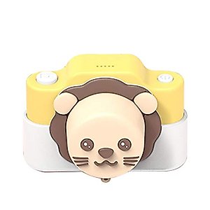 MCJL Christmas Camera Gift Child Toy Camera Boy Girl Child Camera Cartoon Digital Camera Small SLR Camera Toy Gift 750Mah Battery,Yellow,16GB