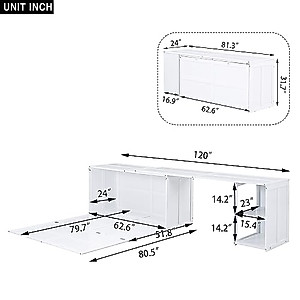 DHPM Queen Size Murphy Bed with Rotatable Desk, 3 in 1 Floor Bed Frame with Cabinet & Workstation Murphy Bed Cabinet Bed Murphy Bed Queen Hidden Murphy beds Murphy Cube Cabinet Bed