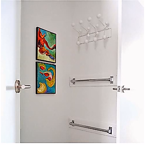 SHISEDECO Classic Hang it All Coat Rack, Mid Century Modern Wall Mounted Coat Hooks with Painted Solid Wooden Balls(Multi Colors Available) (White)