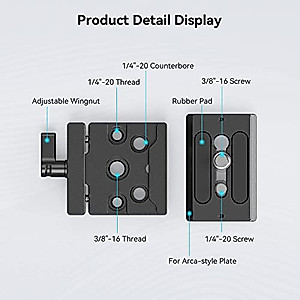 SMALLRIG DSLR and Mirrorless Quick Release Clamp and Plate for Arca Standard - 2280