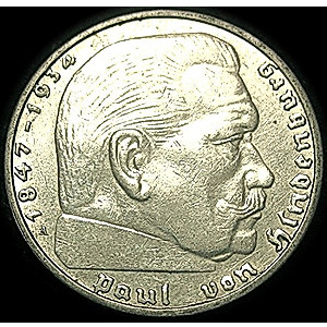 1936-1939 Silver 2 Reichsmark