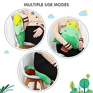 OtGalk Christmas Tree Throw Pillow - 3D Plant Shaped Cushion, Green Pine Tree Design for Festive Home Decor, Plant Shaped Pillow Plush Stuffed Pillow for Bedroom or Living Room - 17.7 Inches / 45cm