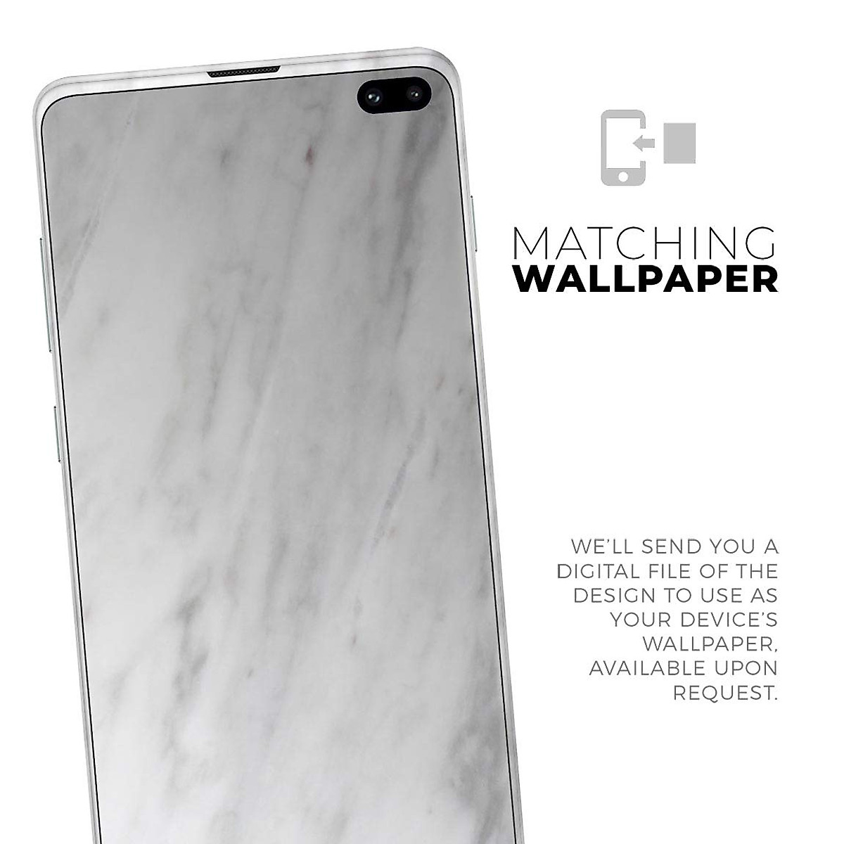 DesignSkinz Slate Marble Surface V9 Protective Vinyl Decal Wrap Skin Cover Compatible with The Samsung Galaxy S20 (Screen Trim & Back Glass Skin)