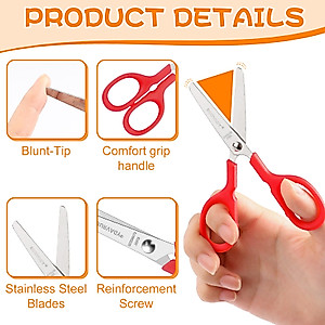 5 Inch Blunt-Tip Scissors for Kids, 60Pack Kids Scissors Bulk, Scissors Comfort-Grip Handles Sharp Blade Blunt Student Scissors Safety Scissors for Classroom Office School Home Paper Cutting