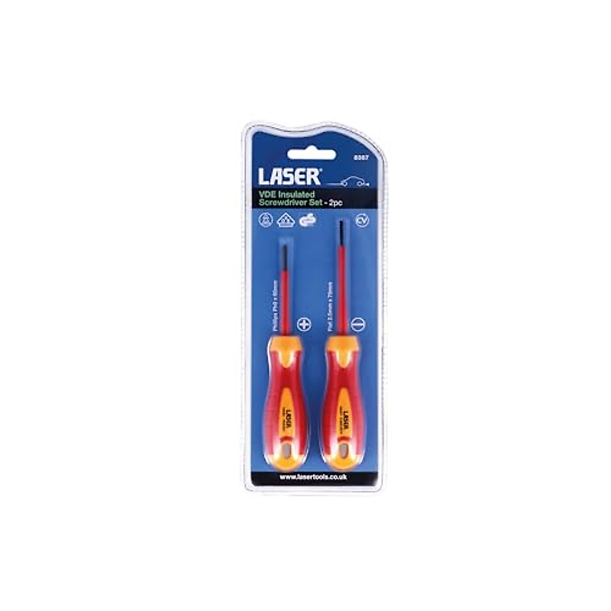 Laser 8387 VDE Insulated Screwdriver Set 2pc