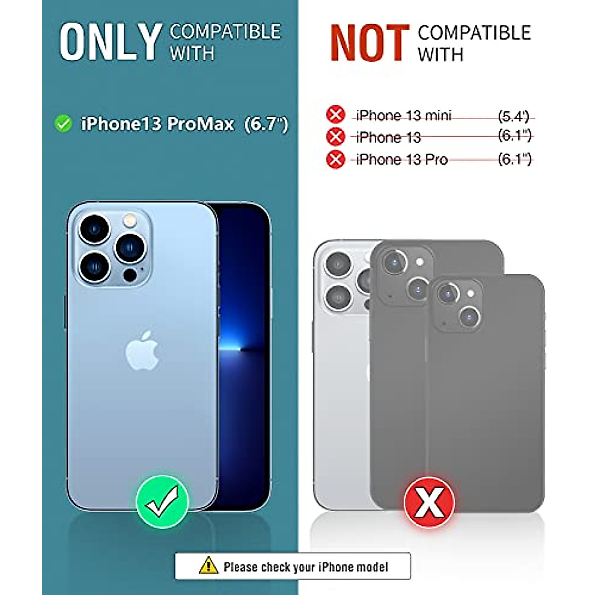 OCASE Compatible with iPhone 13 Pro Max Wallet Case, PU Leather Flip Folio Case with Card Holders RFID Blocking Stand [Shockproof TPU Inner Shell] Phone Cover 6.7 Inch 2021 (Black)
