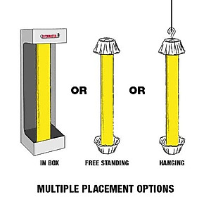 Catchmaster Fly Trap Bundle, Gold Stick 4-Pack & Fly Bag 4-Pack, Fruit Fly Traps for Indoors & Outdoors, for Garage, Backyard, Pool, Patio & Camping