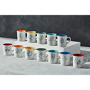 Le Creuset Stoneware Zodiac Coffee Mug, 14 oz., Scorpio