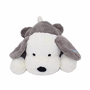 Vintoys Dog Hugging Pillow Big Soft Plush Puppy Stuffed Animal for Kids and Adults Gray 26"
