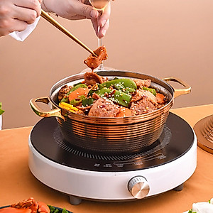 Topjia Moroccan Tagine Cooking Pot,Stainless Steel Non Stick Moroccan Casserole with 2 Handles,Large Moroccan Cooker Handmade Tagine Pot with Cone-Shaped Lid(23cm, Silver), 1776982