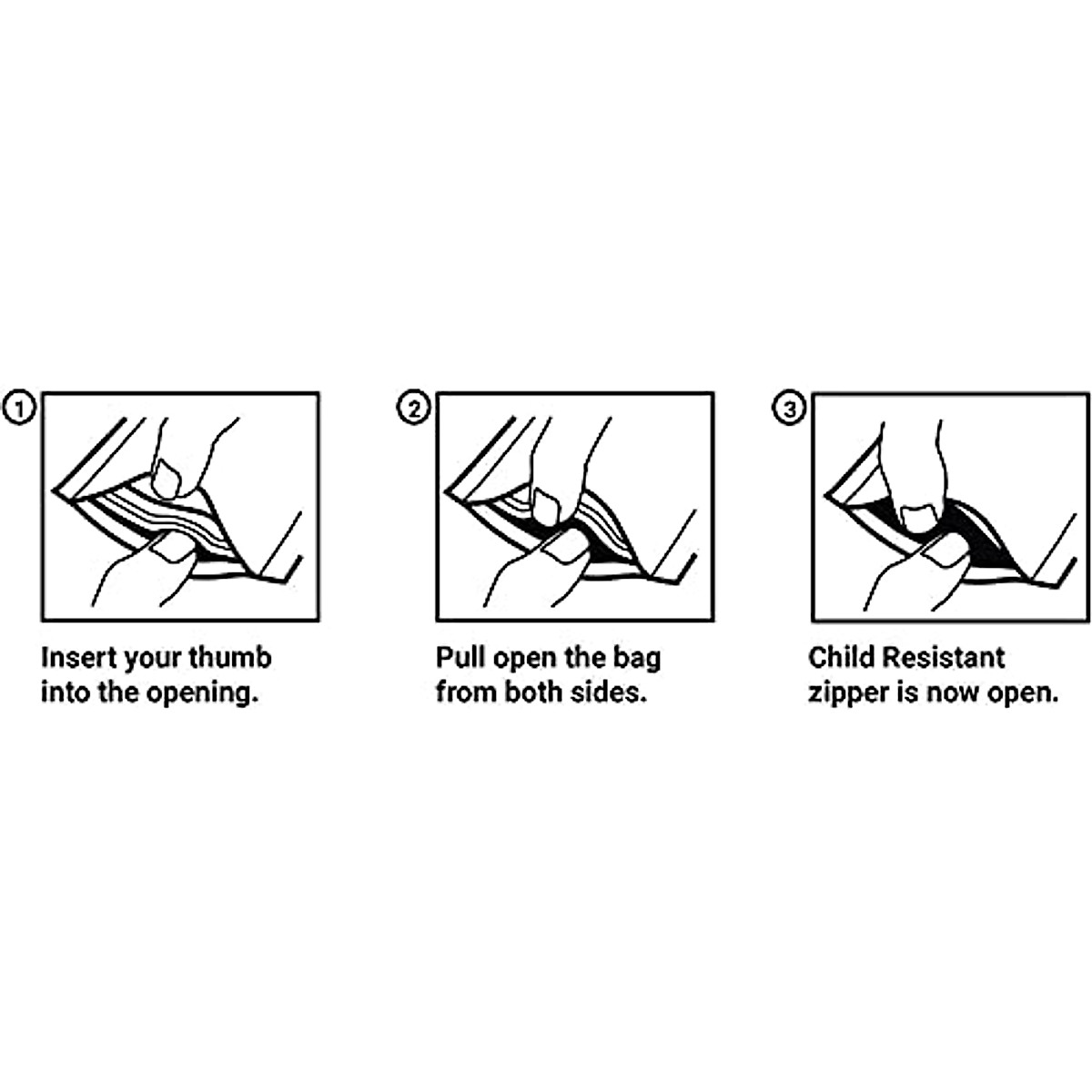 100 Pack 1 oz White Child Resistant 6"x10"x2.5" Stand Up Pouch Smell Proof Bags