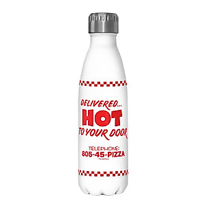 Netflix Stranger Things Surfer Pizza 17 oz Stainless Steel Bottle, Multicolor