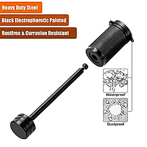 CZC AUTO Trailer Lock 1/4" Dia, Trailer Coupler Lock 3-3/8" Span Trailer Tongue Lock Fits Latch-Type Coupler, Black Trailer Pin Lock with Keys for Towing Boat Truck Trailer RV Car