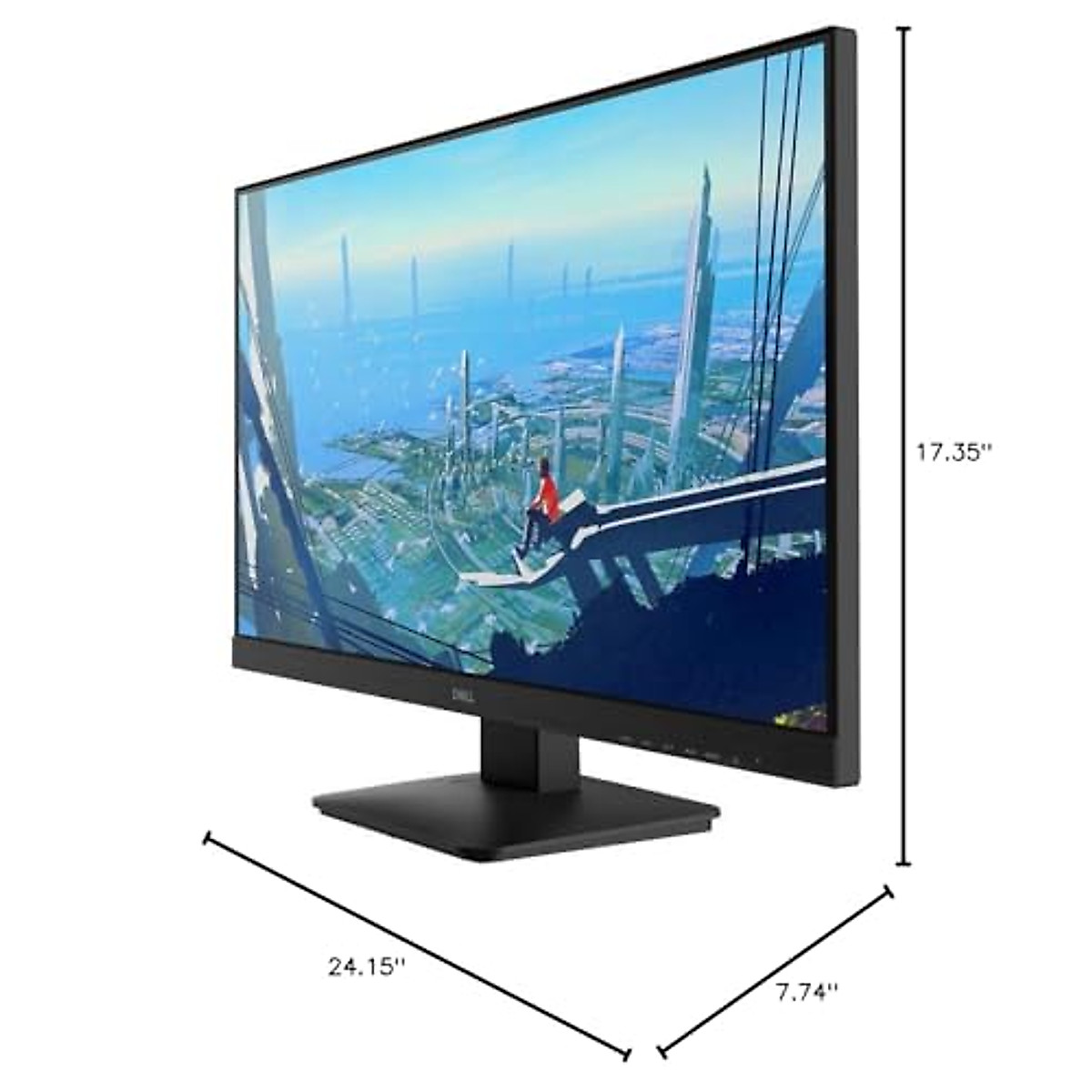 Dell Gaming LED-Lit Monitor 27" Black (D2719HGF), FHD (1920 x 1080) at 144 Hz, 2 ms response time, DP 1.2, HDMI, USB, 2W x 2 speakers, AMD FreeSync
