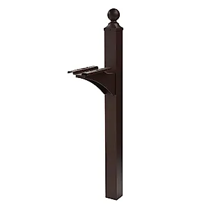 Architectural Mailboxes Landover Aluminum Mailbox Post, Venetian Bronze
