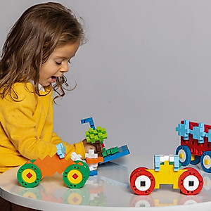 PLUS PLUS Big - Make&Go Mini Vehicles - 29 Pcs - PP3423 Basic