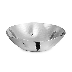 Zap Impex Stainless Steel Hammered Fruit bowl/bread basket