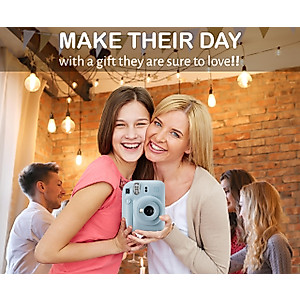 Fujifilm Instax Mini 12 Instant Film Camera Lilac Purple, Fuji Instax Mini Instant Film 40 Sheets, Instant Camera Gift Bundle