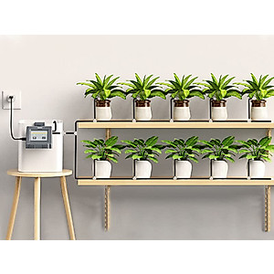 RAINPOINT WiFi Automatic Watering System For Indoor Potted Plants, DIY Drip Irrigation Kit Remotely Control Auto/Manual/Delay Watering Mode via APP, Automatic Self-Watering Irrigation System with Pump