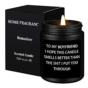 Gifts for Boyfriend from Girlfriend, Best Fiance Boyfriend Gifts, Gifts for Him, Birthday Gifts Anniversary Funny Gifts Valentines Day Gifts for Boyfriend, Perfect Scented Candles Gifts for Men…