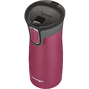 Contigo AUTOSEAL West Loop Vacuum-Insulated Stainless Steel Travel Mug, 16 oz, Dragonfruit