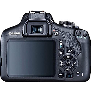 Canon EOS 2000D / Rebel T7 DSLR Camera w/EF-S 18-55mm f/3.5-5.6 Lens 3 Lens Kit Bundled with 128GB Memory + Wide Angle Lens + Telephoto Lens + Flash + More (Renewed)