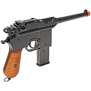 bbtac bt-712 world war ii 165 fps c96 metal zinc alloy airsoft pistol with magazine(Airsoft Gun)