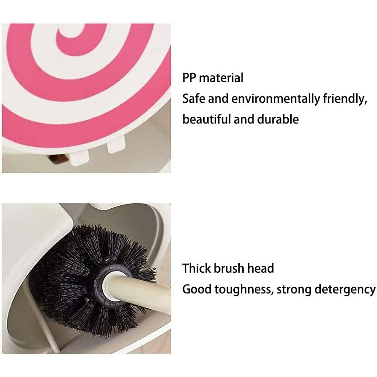 Creative Toilet Bowl Brush and Stand Cute Wall Mounted Toilet Cleaner Brush Home Toilet Brush for Bathroom Deep Cleaning