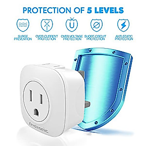 3 Pack US to UK Ireland Travel Plug Adapter, Anstronic Type G Power Adapter with 2 American Outlets 2 in 1 European Plug Adapter for USA to Scotland British London England Hong Kong Irish