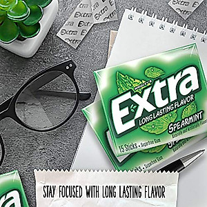 Extra Spearmint Sugar-Free Gum, 12 Piece Pack, 15 Count