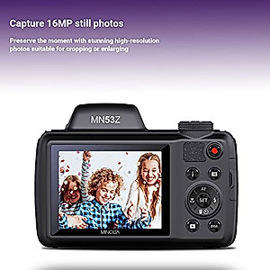 Minolta MN53 Digital Camera + 16GB Memory Card + Top Value Accessory Bundle! (Purple)