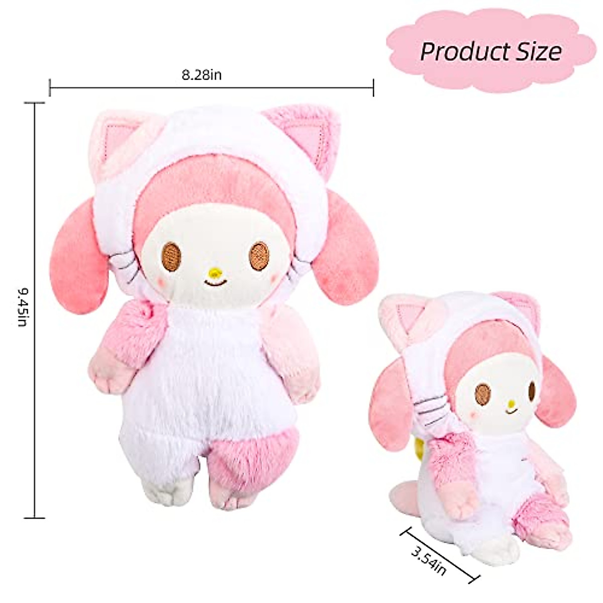 Plush Toy Cinnamoroll Little Twin Stars My Melody As Cat Plush Toy Cute Soft Stuffed Animals Girls Toys for Children MyMelody