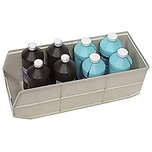 Akro-Mils 40348 Crosswise Width Plastic Divider 30348 1800 Series Plastic Stacking AkroBins, Black, (6-Pack)