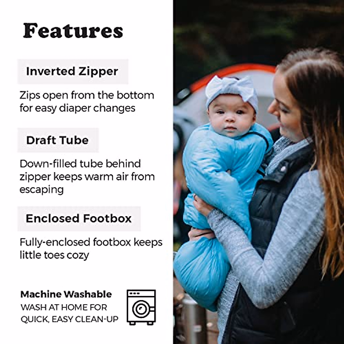 Morrison Outdoors Little Mo 20 Down Baby Sleeping Bag (Moss Green)