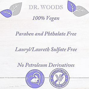 Dr. Woods Pure Lavender Castile Soap with Organic Shea Butter, 32 Ounce (Pack of 3)